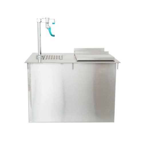 Regency Stainless Steel Water Station with Ice Bin - 21" x 18"