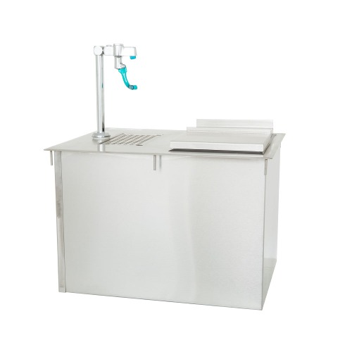 Regency Stainless Steel Water Station with Ice Bin - 21" x 18"