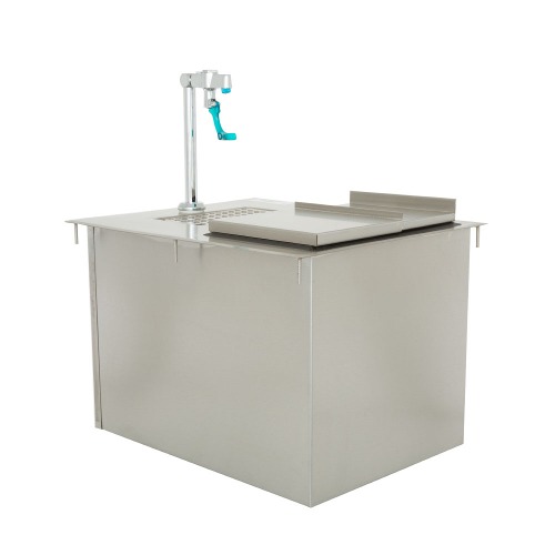 Regency Stainless Steel Water Station with Ice Bin - 21" x 18"