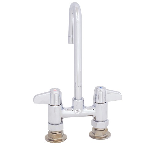 Equip by T&S 5F-4DLX03 Deck Mounted Faucet with 2 13/16" Gooseneck ...