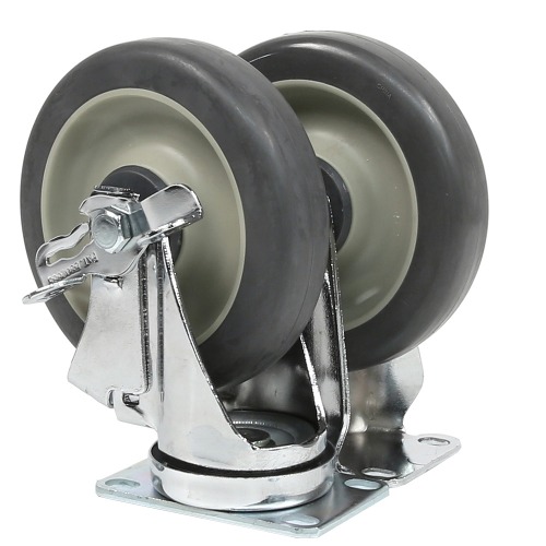 Cambro UPCS400CK Rigid and Swivel Stem Casters - 4/Set