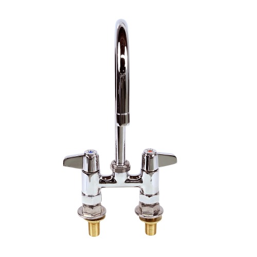 Equip by T&S 5F-4DLS05 Deck Mounted Faucet with 5 9/16" Gooseneck Spout ...