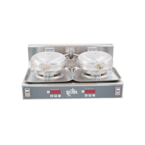 Star SWBD 120V Double Round Waffle Iron 7"