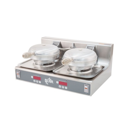 Star SWBD 120V Double Round Waffle Iron 7"