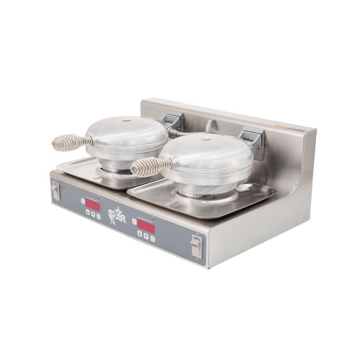 Star SWBD 120V Double Round Waffle Iron 7"