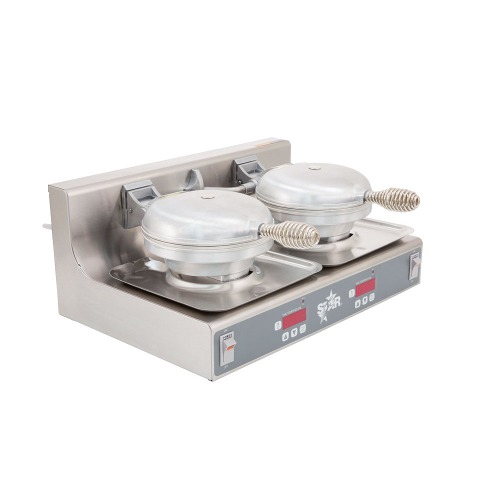 Star SWBD 120V Double Round Waffle Iron 7"