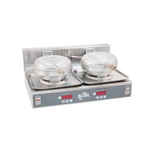 Star SWBD 120V Double Round Waffle Iron 7"