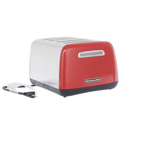 KitchenAid KMT4115ER Empire Red Four Slice Toaster with Manual Lift