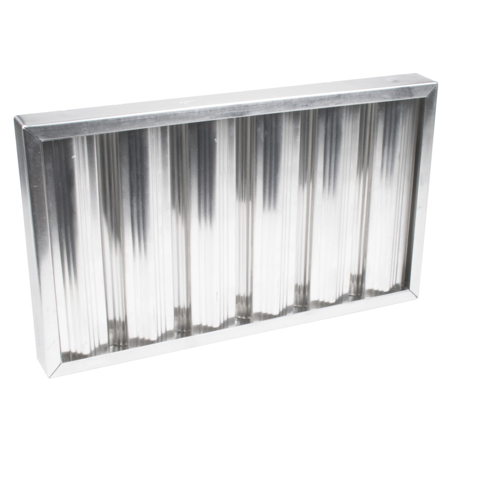 AllPoints 26-3892 12"(H) x 20"(W) x 2"(T) Aluminum Hood Filter - Ridged ...