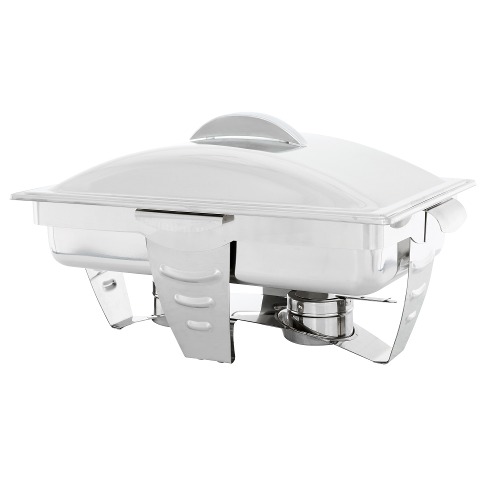 Vollrath 49520 9 Qt. Maximillian Steel Rectangular Chafer Full Size ...