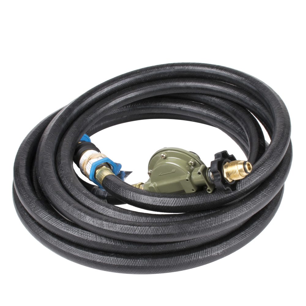 Crown Verity 5131 1/2" x 25' Liquid Propane Gas Hose and Regulator ...
