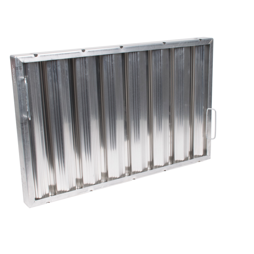 AllPoints 26-1759 16"(H) x 25"(W) x 2"(T) Aluminum Hood Filter - Ridged ...