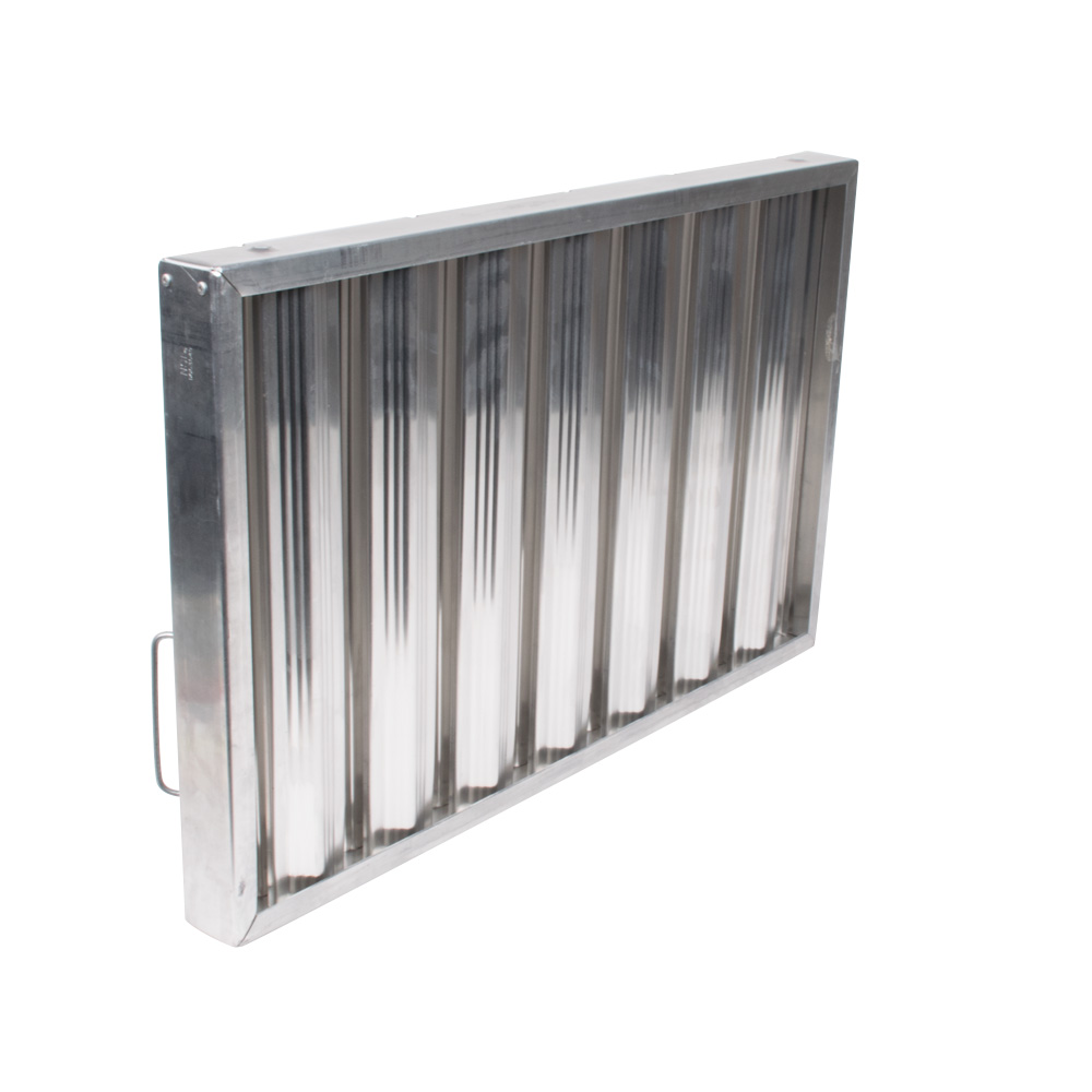 AllPoints 26-1759 16"(H) x 25"(W) x 2"(T) Aluminum Hood Filter - Ridged ...