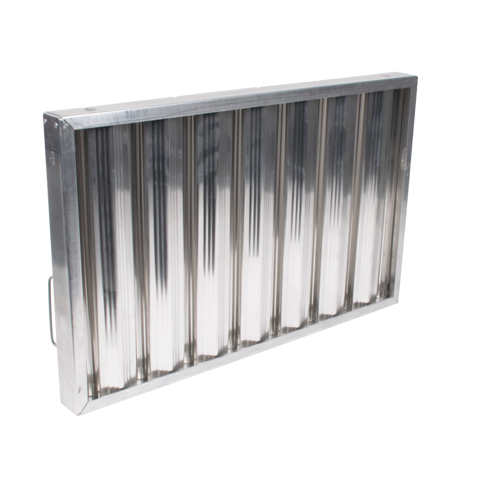 AllPoints 26-1759 16"(H) x 25"(W) x 2"(T) Aluminum Hood Filter - Ridged ...