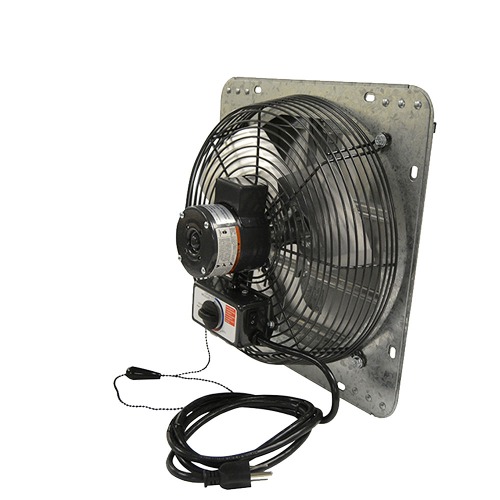 Canarm 10" 3-Speed Shutter-Mounted Fan GSF3-10A - 600 CFM, 1520 RPM, 120V
