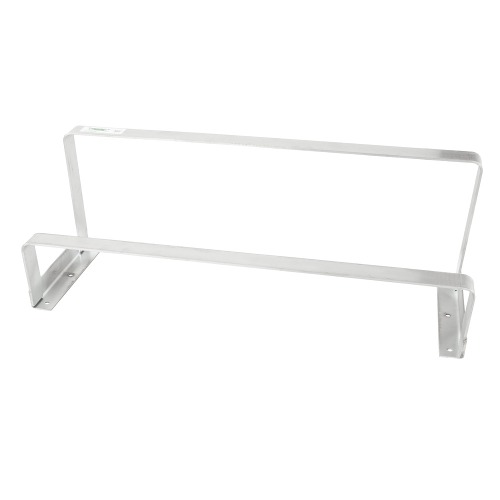 Regency 36" Stainless Steel Wall Mounted Double Line Pot Rack with 18 ...