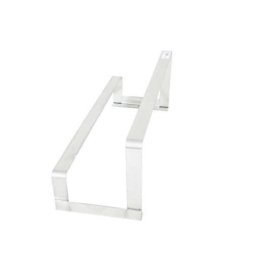 Regency 36" Stainless Steel Wall Mounted Double Line Pot Rack with 18 ...