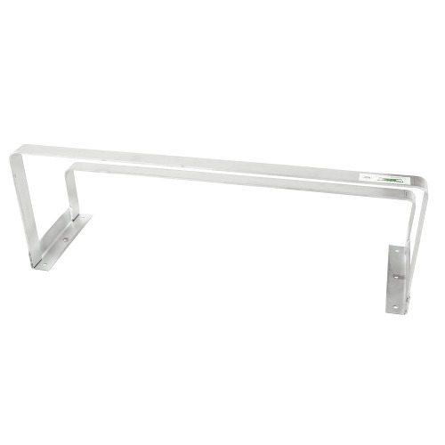 Regency 36" Stainless Steel Wall Mounted Double Line Pot Rack with 18 ...