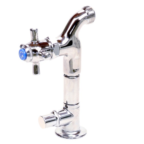 T&S B-0709-JJ Wall-Mount Self-Closing Hose Bib Faucet with Four Arm Handle