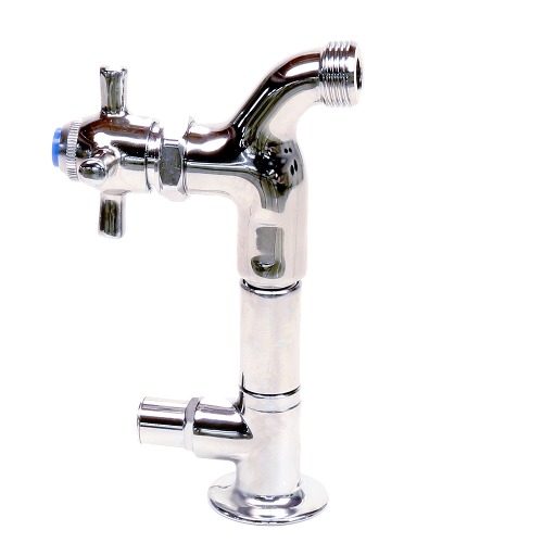 T&S B-0709-JJ Wall-Mount Self-Closing Hose Bib Faucet with Four Arm Handle