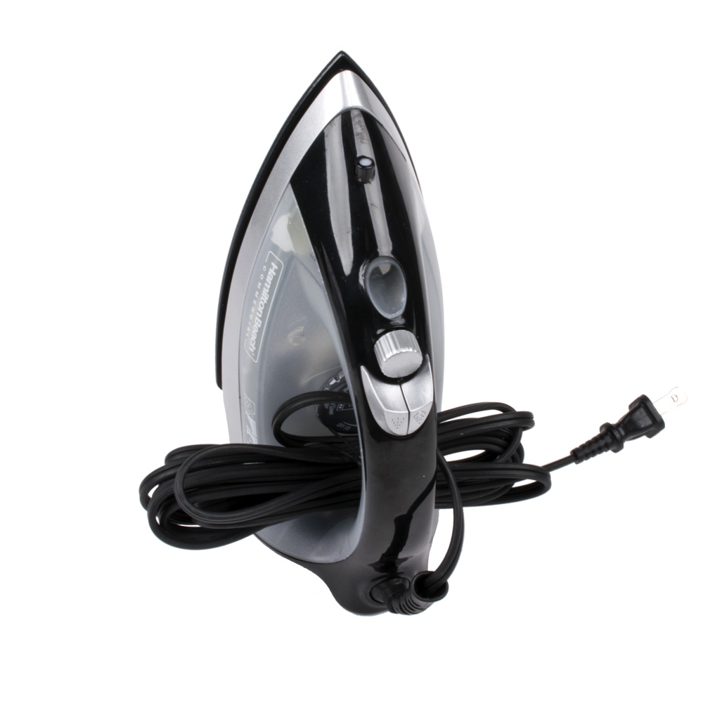 Hamilton Beach HIR200B Black Non-stick Hospitality Iron, Steam & Dry ...