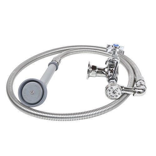 T&S B-0170 Wall Mounted Spray Faucet with 68" Hose, 1.15 GPM Angled ...