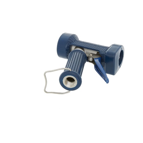 T&S MV-2516-22 Stainless Steel Rear Trigger Water Gun with Blue Rubber ...