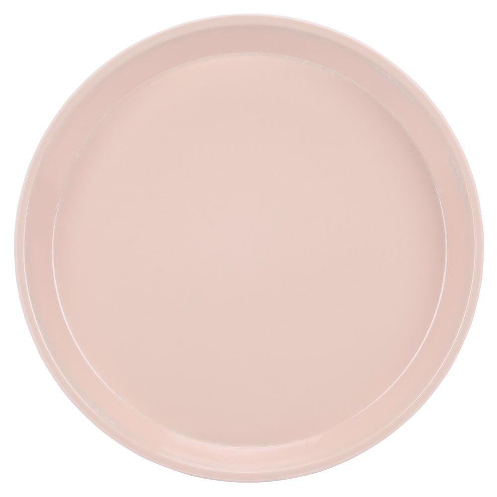 Cambro 900106 9" Round Light Peach Customizable Fiberglass Camtray - 12 ...