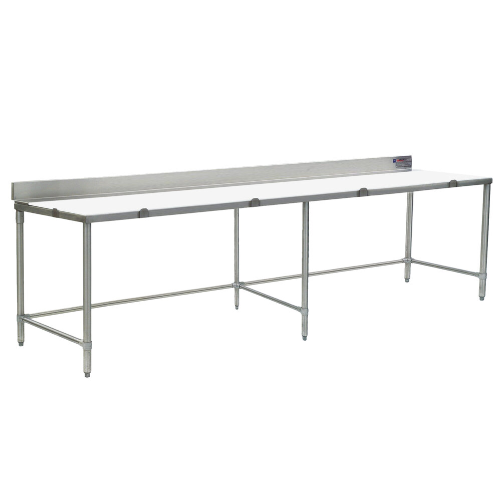 Eagle Group BT30120S 30" x 120" Poly Top Stainless Steel Boning Table ...