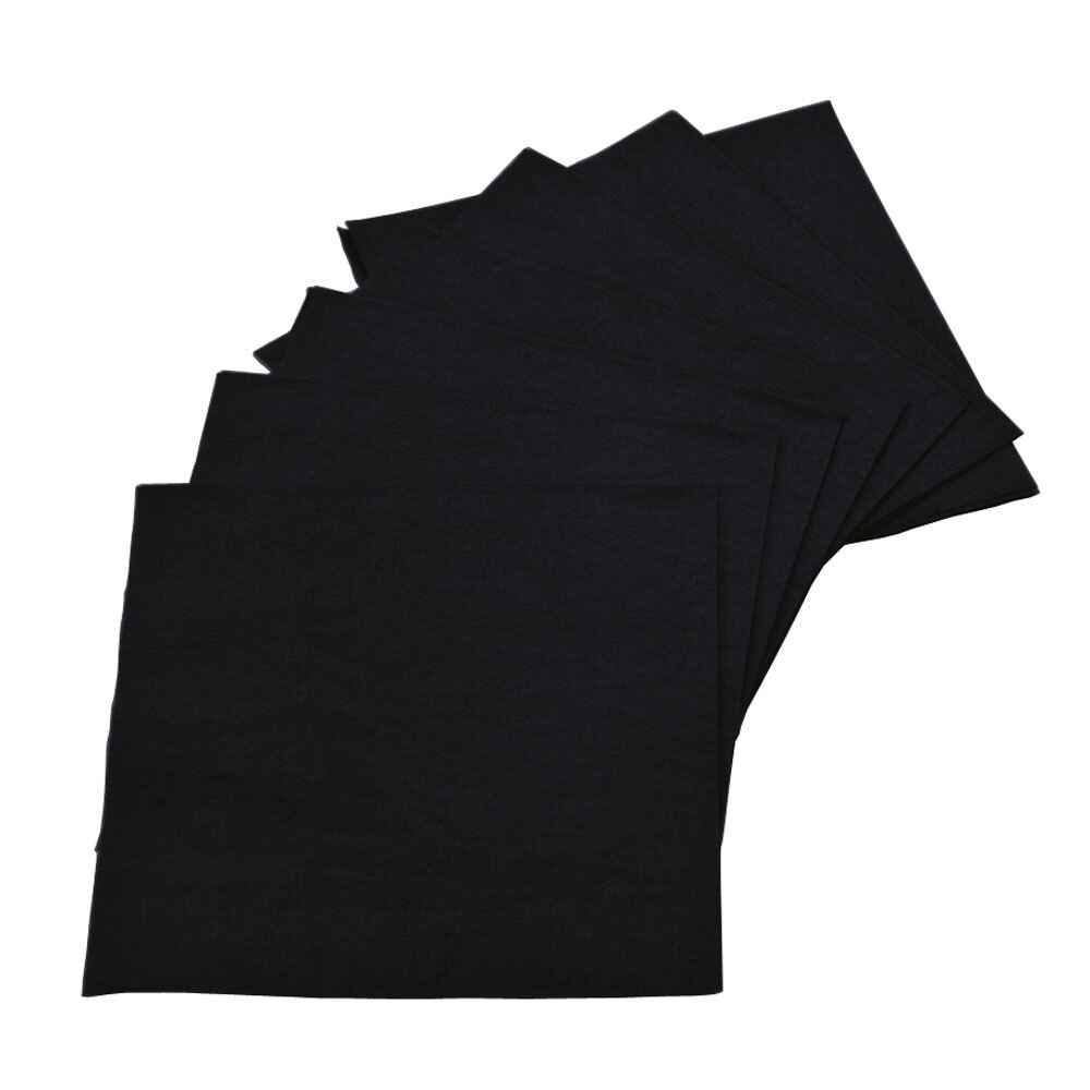Choice Black Customizable 2-Ply Beverage / Cocktail Napkin - 250/Pack