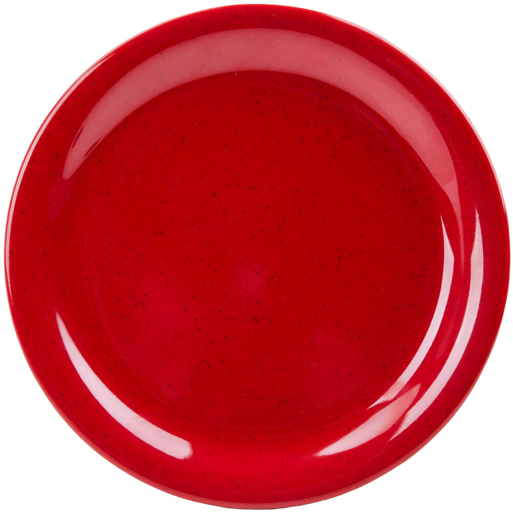 GET NP-7-RSP Red Sensation 7 1/4" Narrow Rim Plate - 48/Case