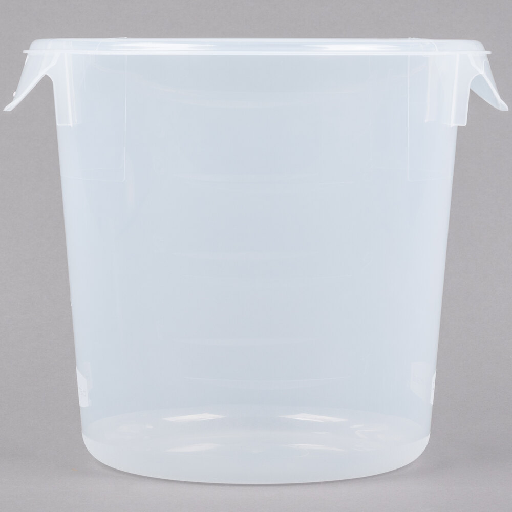 Rubbermaid® 4 Qt. Translucent Round Polypropylene Food Storage Container
