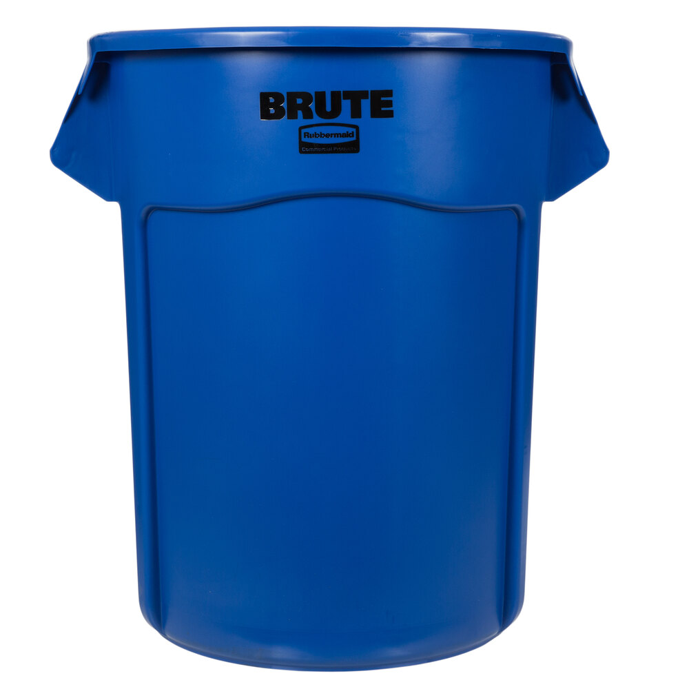 Rubbermaid 1779732 BRUTE Blue 55 Gallon Trash Can