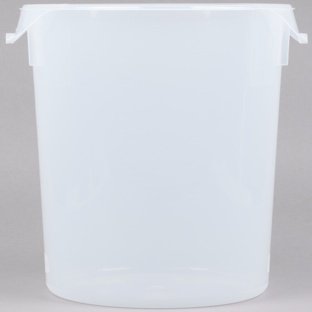 Rubbermaid® 22 Qt. Translucent Round Polypropylene Food Storage Container