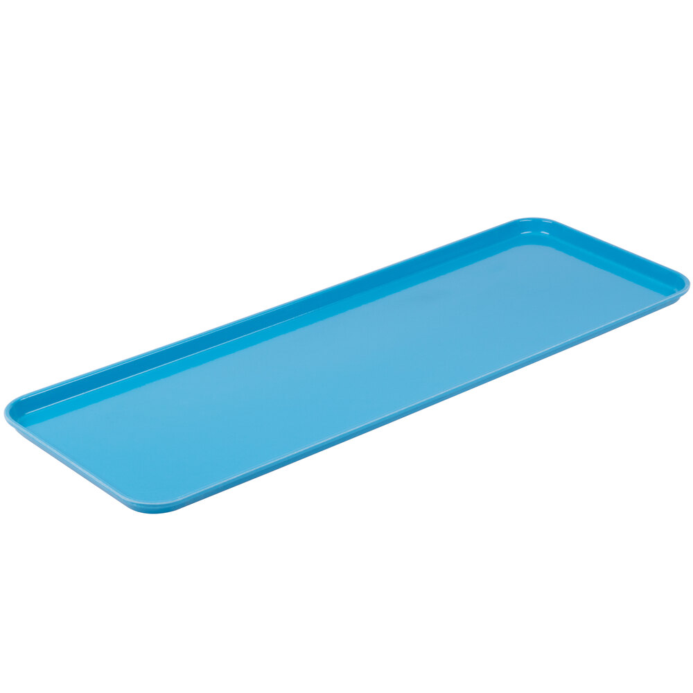 Cambro 1030MT142 10" x 30" Blue Fiberglass Market Tray