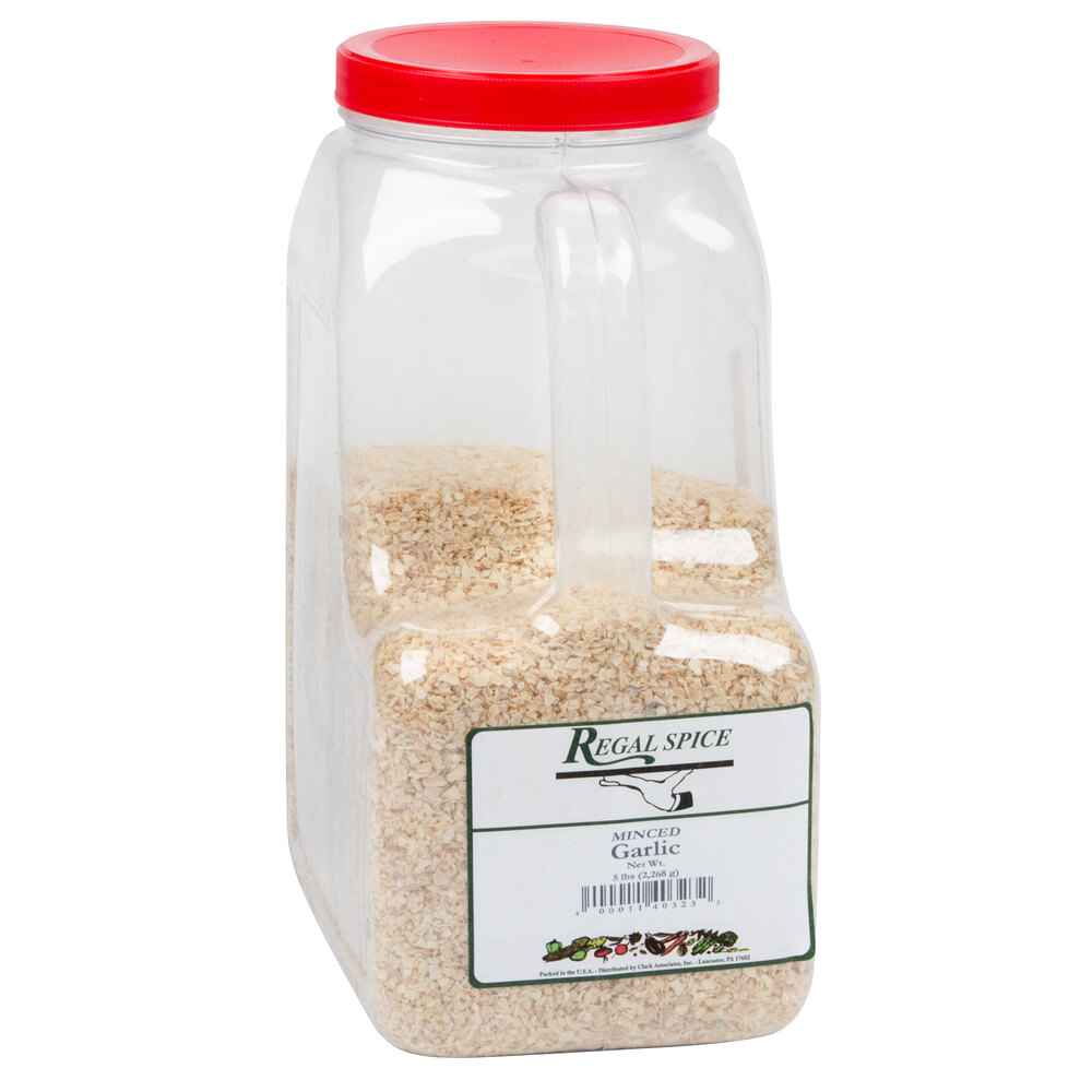 Bulk Minced Garlic - 5 lb. Container | WebstaurantStore