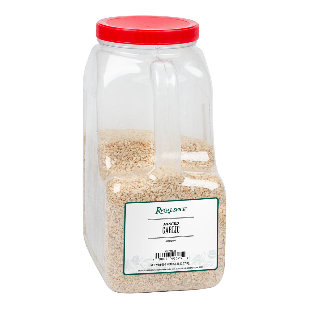 Bulk Minced Garlic - 5 lb. Container | WebstaurantStore