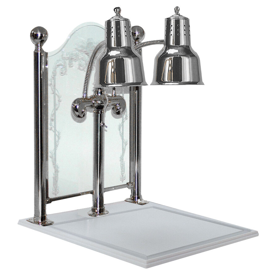 Hanson Heat Lamps DLM/CC/WB/CH Dual Bulb 20" x 24" Chrome Carving ...