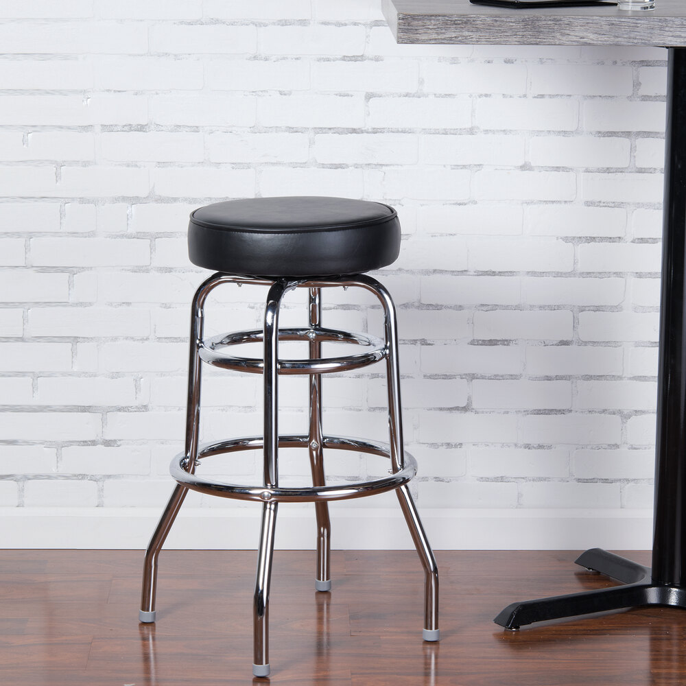 Lancaster Table & Seating Double Ring Barstool (Black)