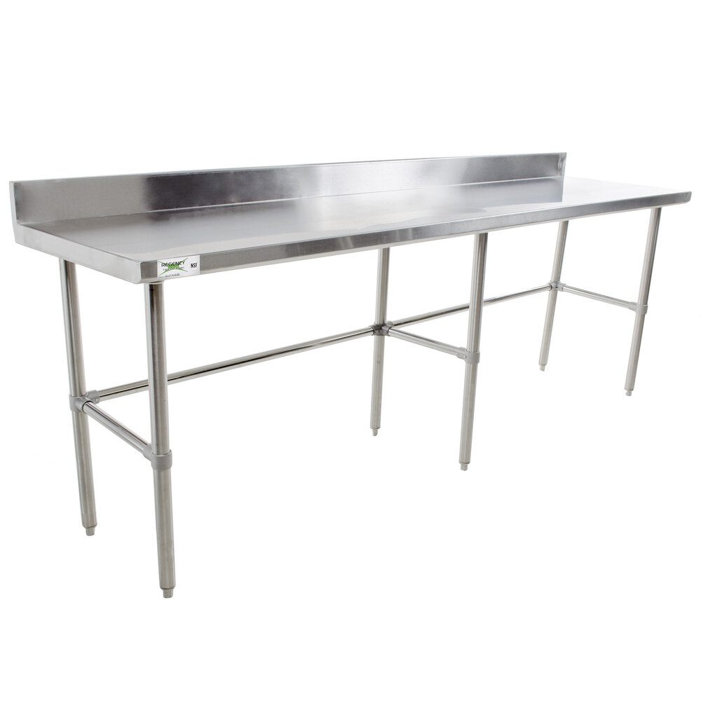 Regency 24" x 96" 16-Gauge 304 Stainless Steel Commercial Open Base ...