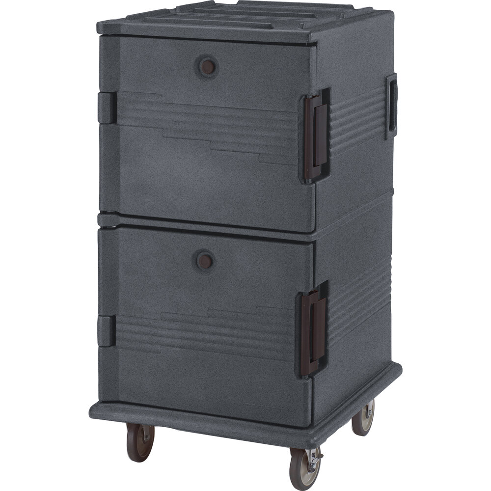 Cambro UPC1600191 Ultra Camcart® Granite Gray Insulated Food Pan ...