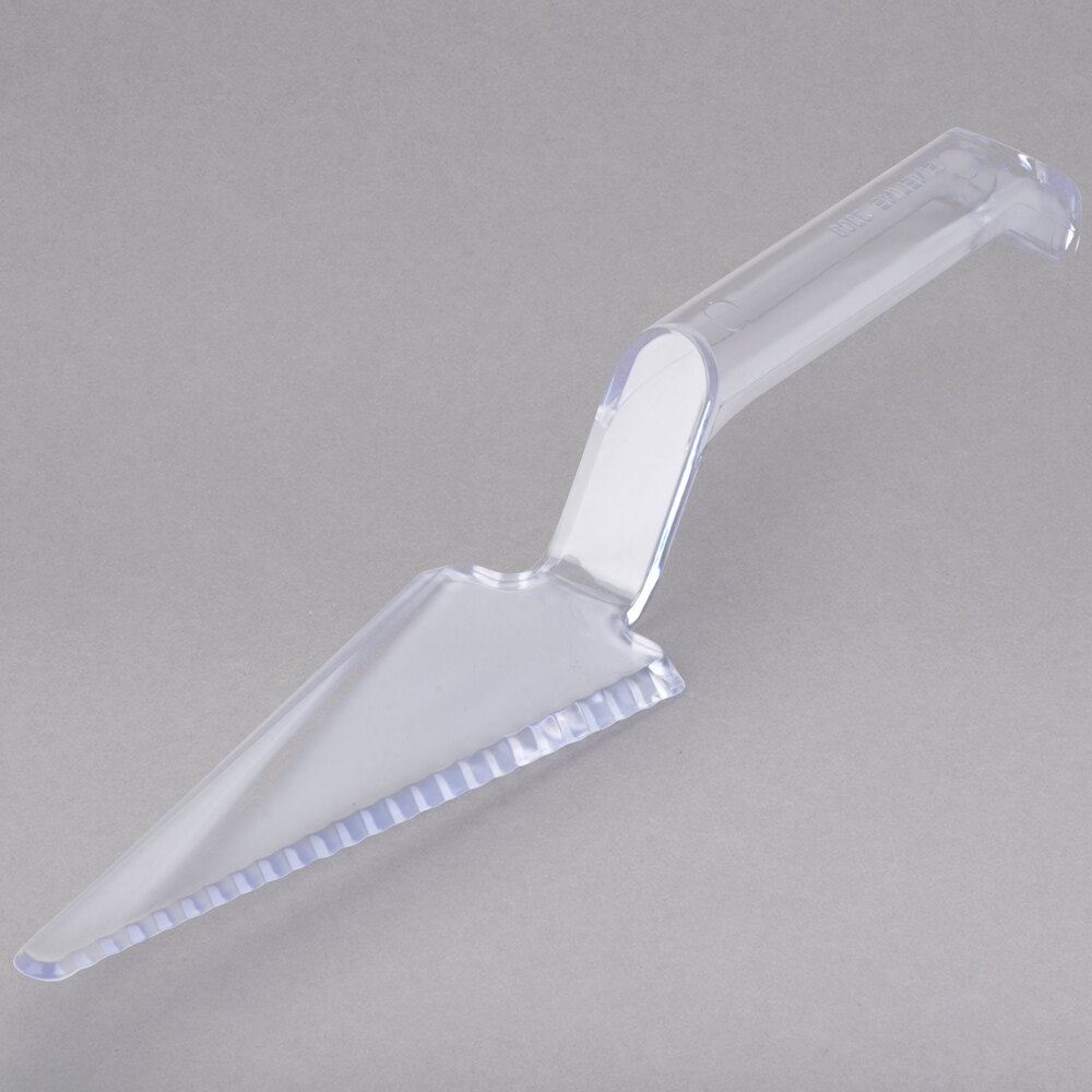 Fineline 3308-CL 10" Clear Plastic Pie Server / Cutter - 48/Case