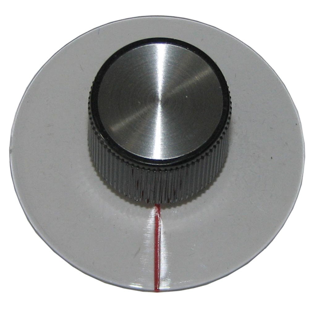 AllPoints 221485 1 1/2" Black and Clear Plastic Convection Oven Timer Knob