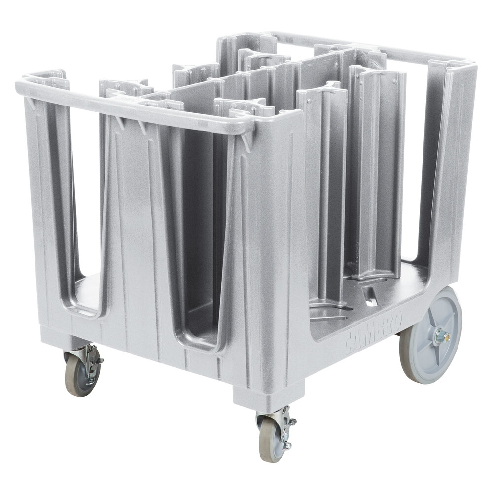Cambro ADCS480 S Series Adjustable Speckled Gray Dish Caddy with Vinyl ...