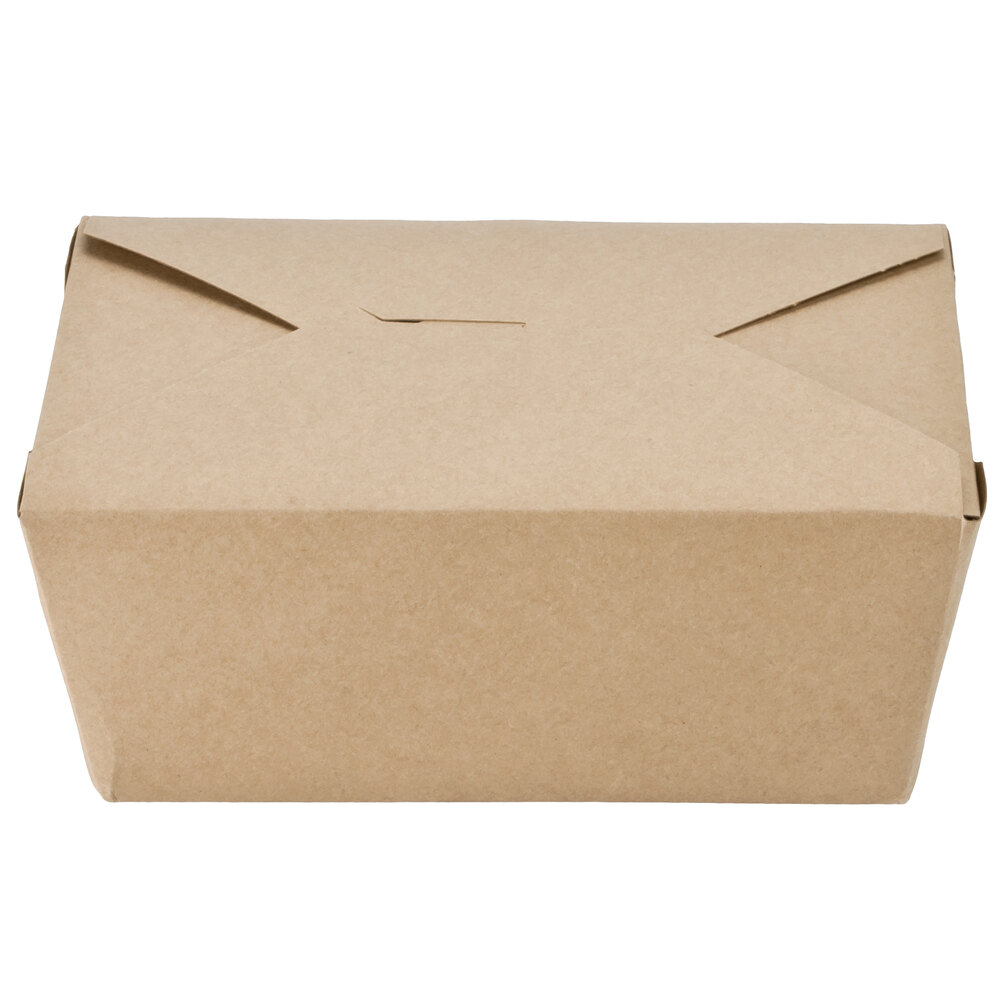 Southern Champion 0764 8" x 6" x 4" ChampPak Retro Kraft Microwavable ...