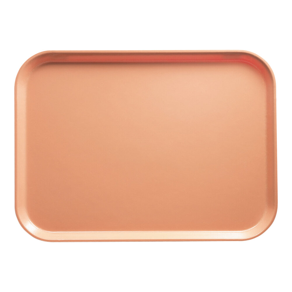 Cambro 926117 8 7/8" x 25 9/16" x 1" Rectangular Dark Peach Fiberglass ...