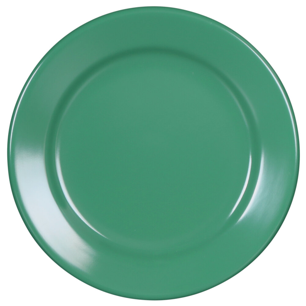 Elite Global Solutions D612PL Rio Autumn Green 6 1/2" Round Melamine ...