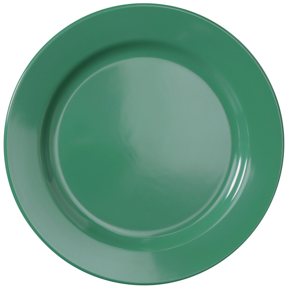 Elite Global Solutions D1175PL Rio Autumn Green 11 3/4" Round Melamine ...