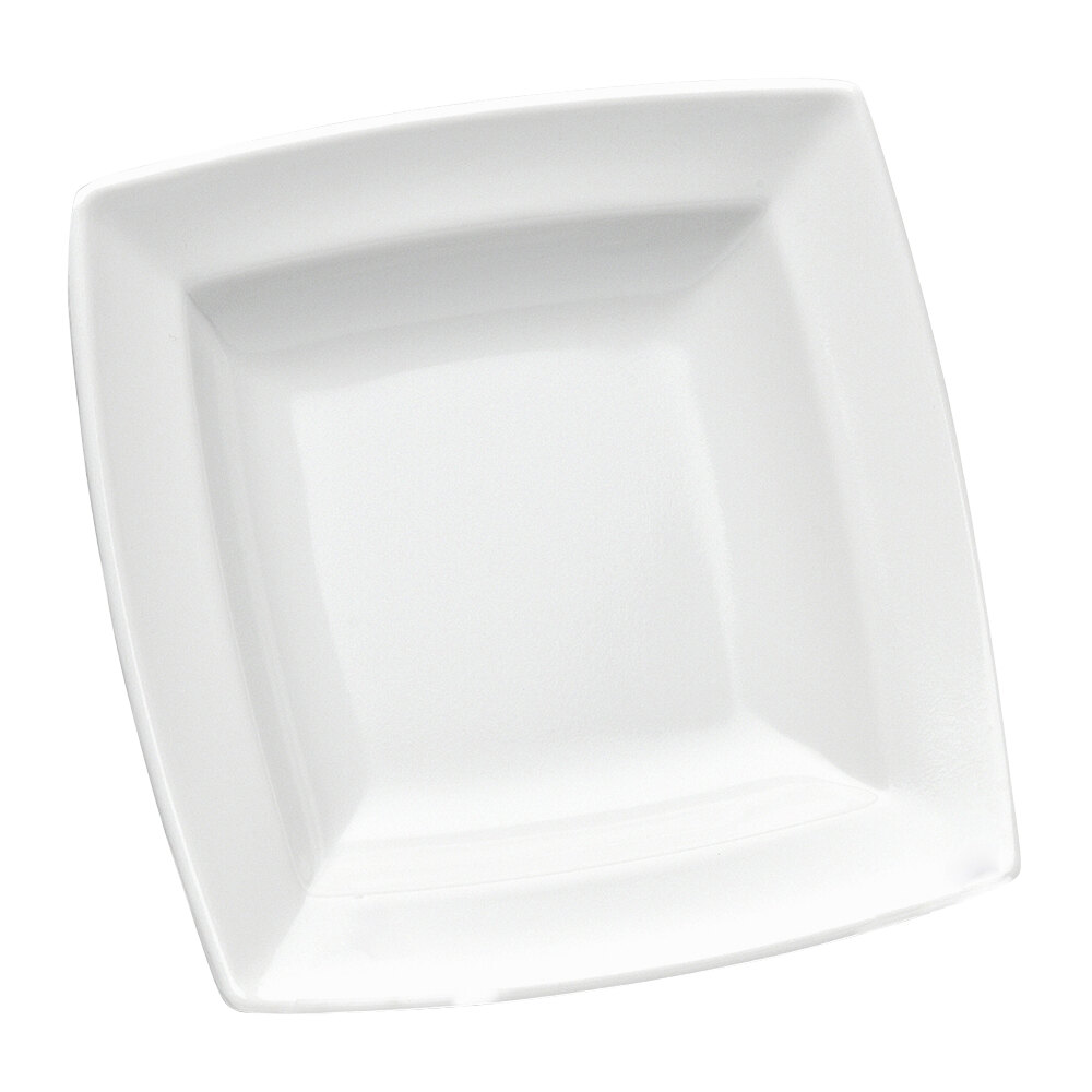 Elite Global Solutions DMP55 Stratus White 5 1/4" Square Plate - 6/Case