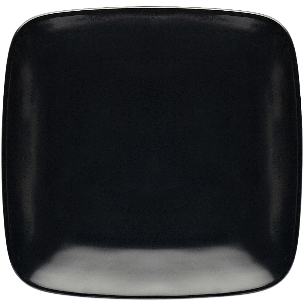 Elite Global Solutions D11SQR Radius 11 3/8" Black Rounded Edge Square ...